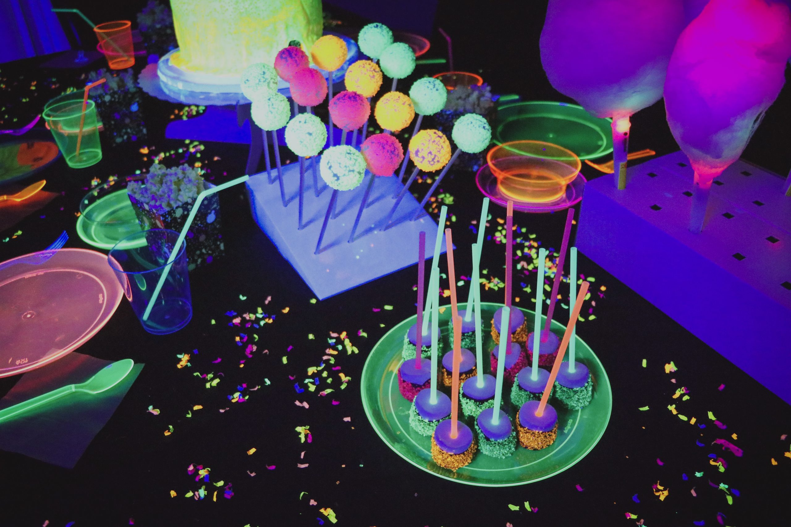Blacklight New Year's Eve Countdown Party