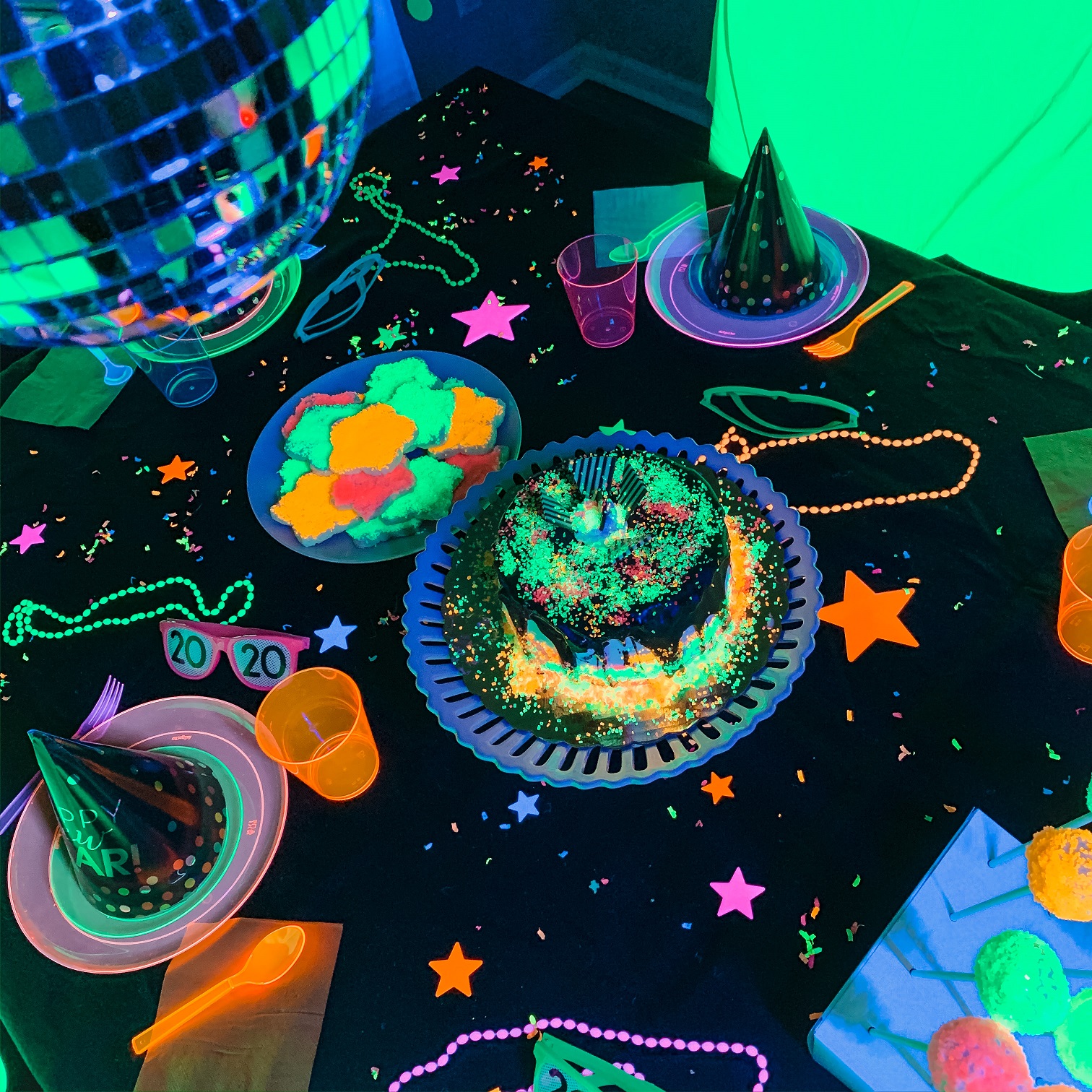 Glow In The Dark New Year's Eve Countdown Party
