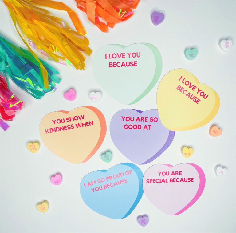 What I Love About You Valentine’s Day Heart Tradition