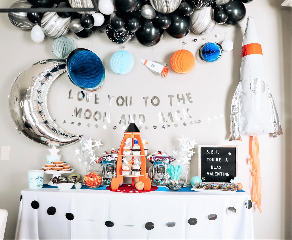 Love You to The Moon: Space Themed Valentine Party